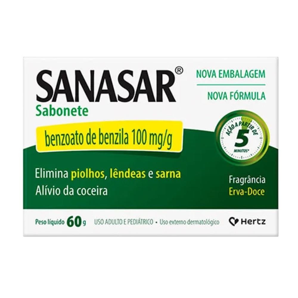 Sanasar Sabonete Benzoato De Benzila 100mg/g | Shopee Brasil