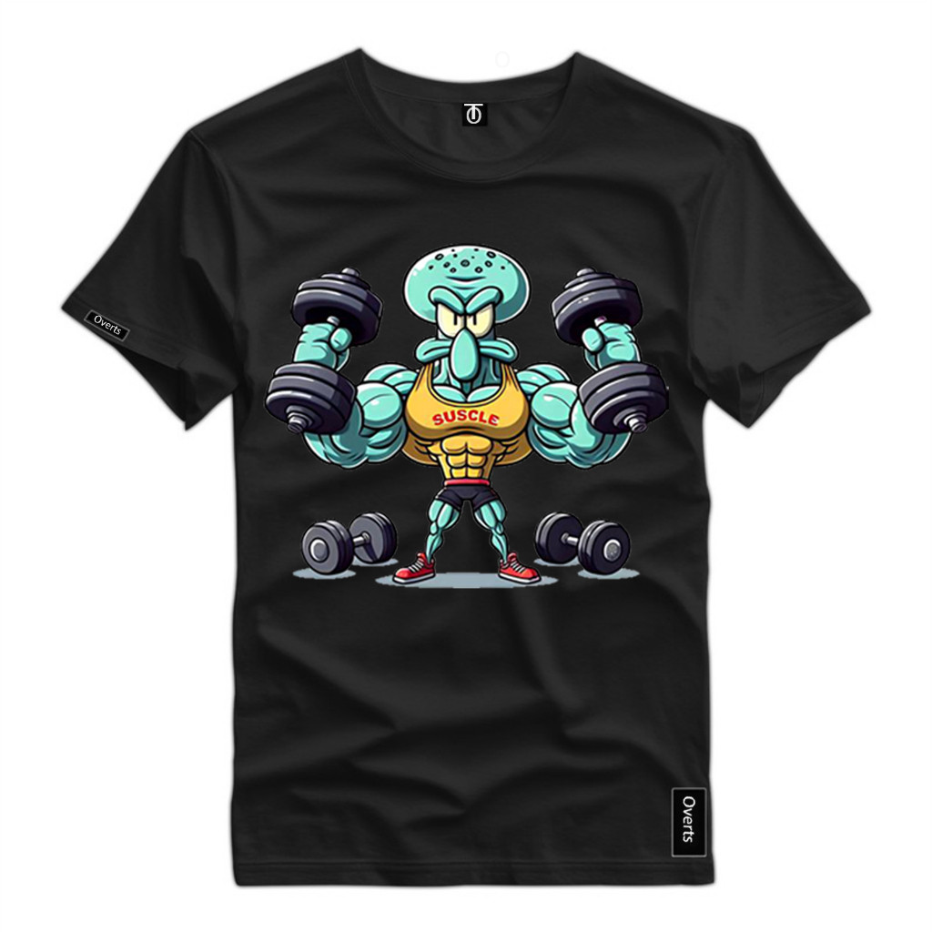 Camiseta Masculina Estampado Lula Molusco Maromba Academia Foco 2025 ...