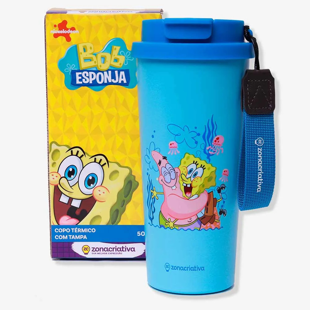 Copo Baker Bob Esponja 500ml - ZonaCriativa | Shopee Brasil