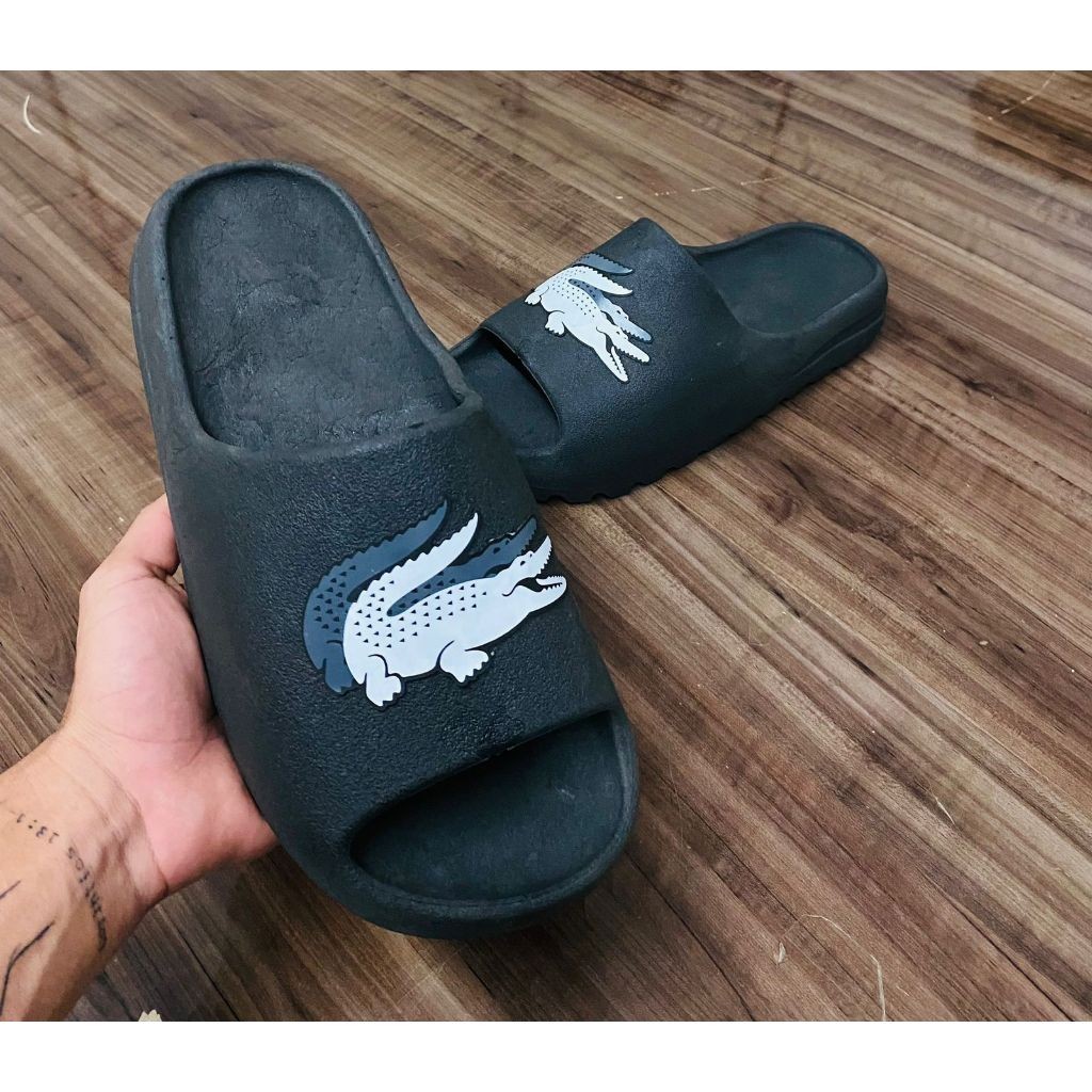 Chinelo Slide Lacoste Yezzy Masculino e Feminino Linha Premium Envio ...