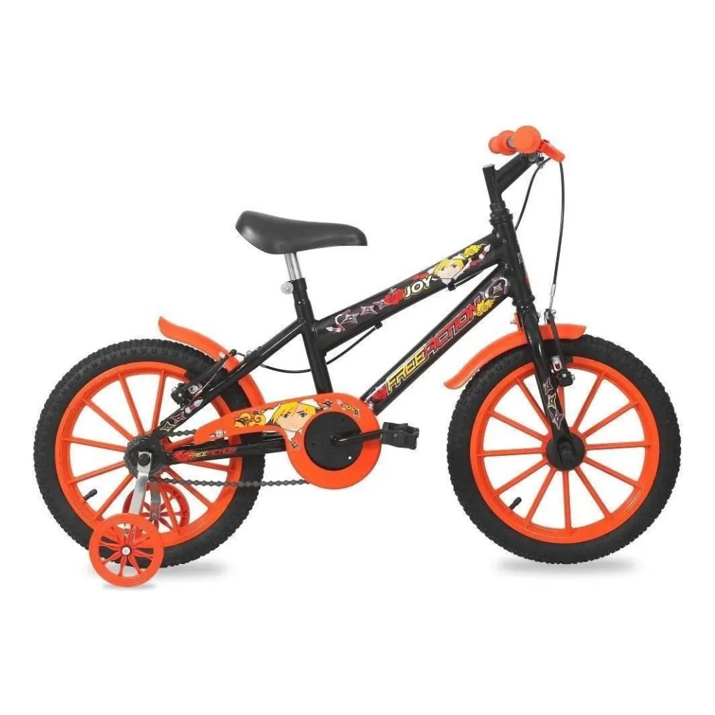 Bic Free Action Aro 16 1V Joy V-Brake Preto Brilhante | Shopee Brasil