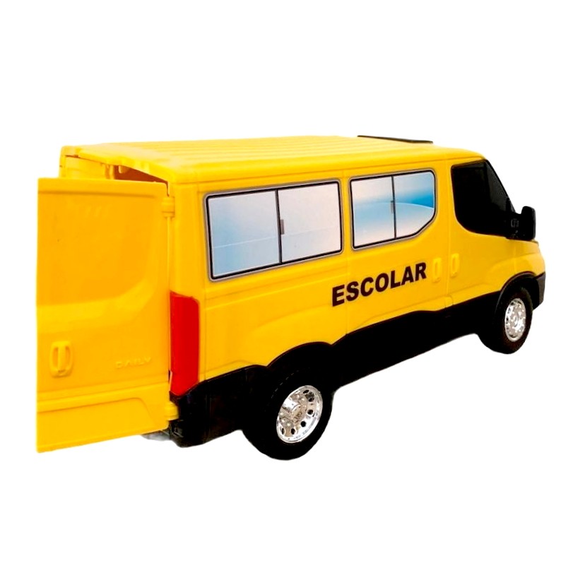 Perua Escolar Realista que Abre Portas Traseiras Amarela | Shopee Brasil
