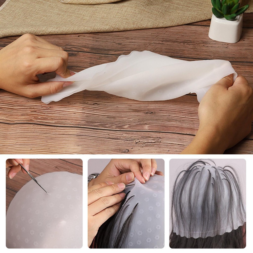 Boné De Destaque De Cabelo De Silicone Chapéu De Coloração Reutilizável ...