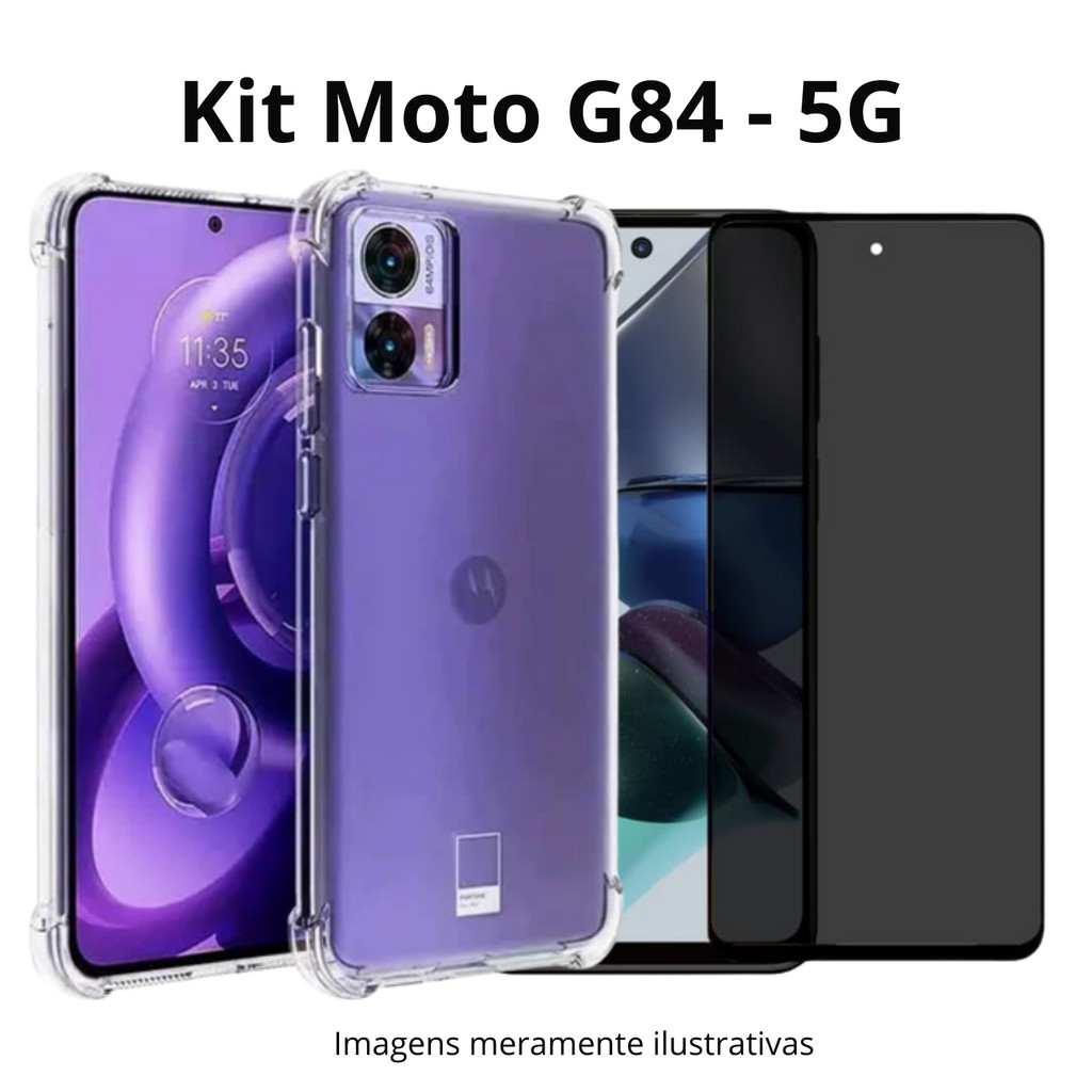 Kit Capa Capinha Anti Impactos + Película Privacidade Fosca para ...