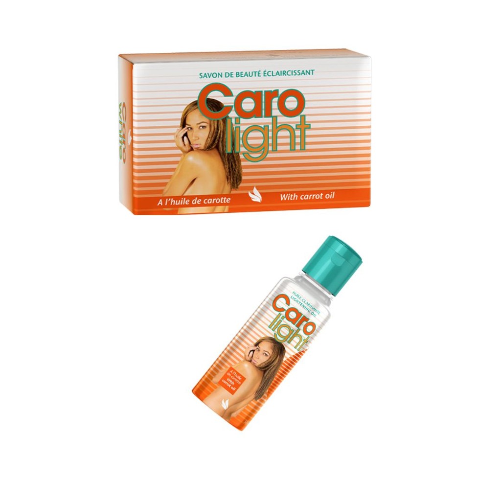 Kit Sabonete 90g + 1 Oleo Clareado Caro Light | Original | Shopee Brasil