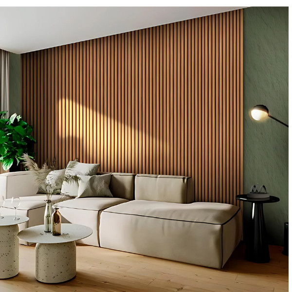 Kit 25 Painel Ripado Colante MDF 45x11 cm - Estilo Moderno e ...