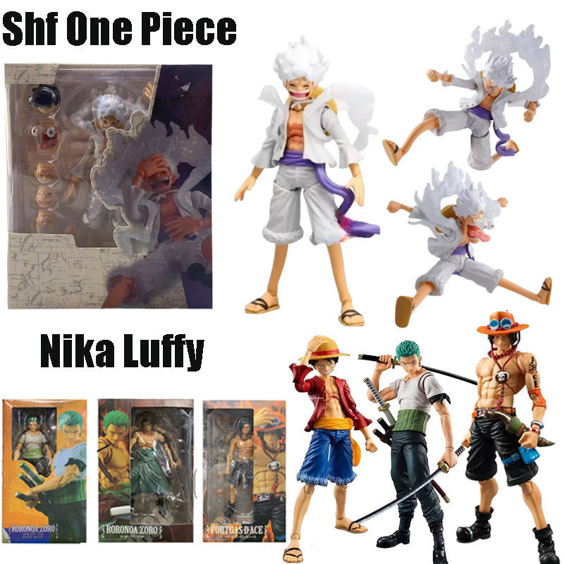 SHF One Piece Macaco D. Figura de Ação Articulada de Anime Luffy Gear 5 ...