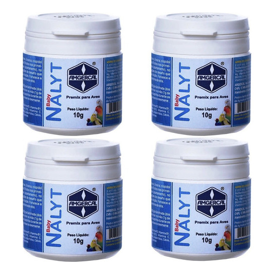 Kit 4 potes - Nalyt Baby 10g | Shopee Brasil