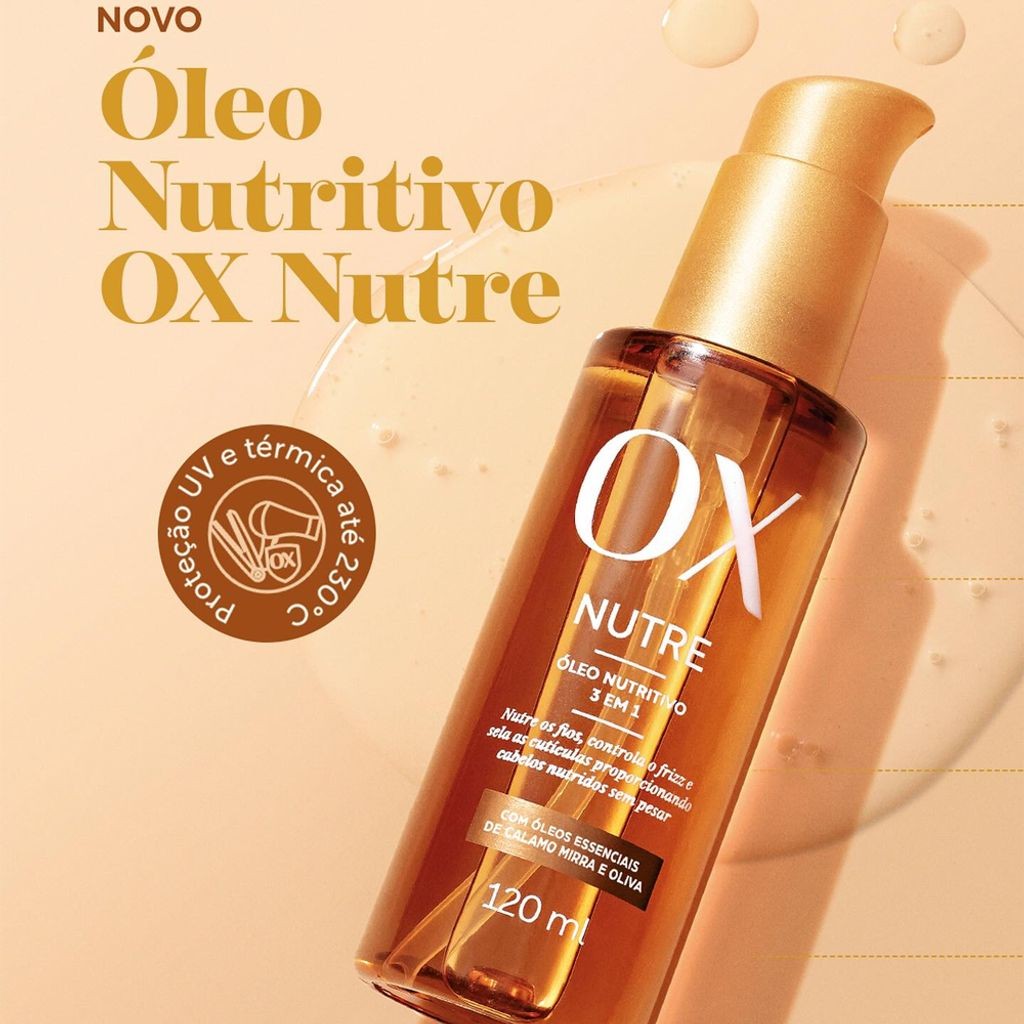 Kit Óleo Capilar Nutritivo OX Nutre 3 Em 1 120ml - 2 Unidades | Shopee ...