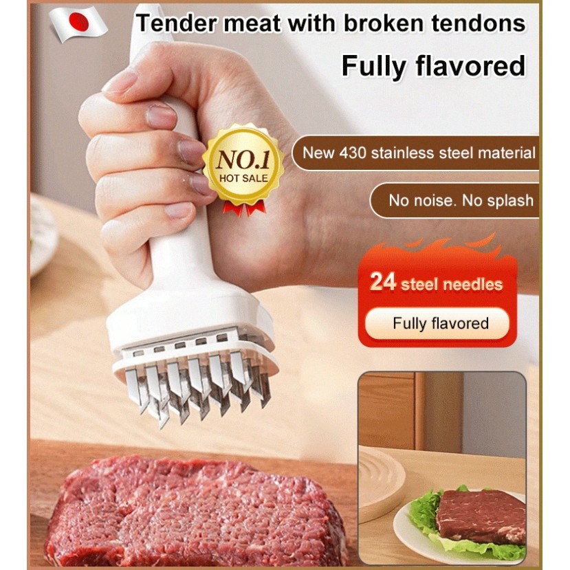 Loose Meat Tools Smooth Profile Stainless Steel Hole Punch Meat Hammer ...