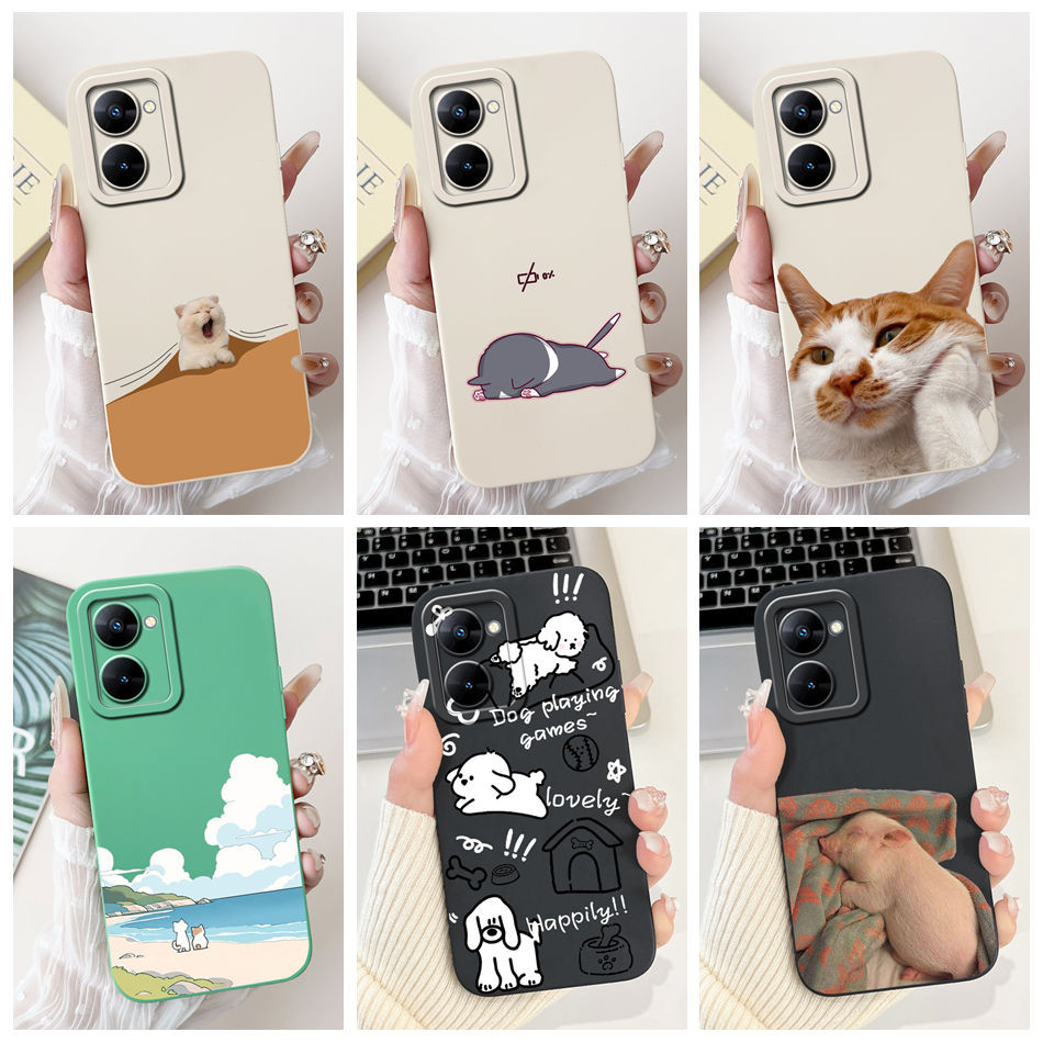 Para Realme V30 V30T RMX3618 RMX3619 Bonito Estilo Engraçado Caso De ...