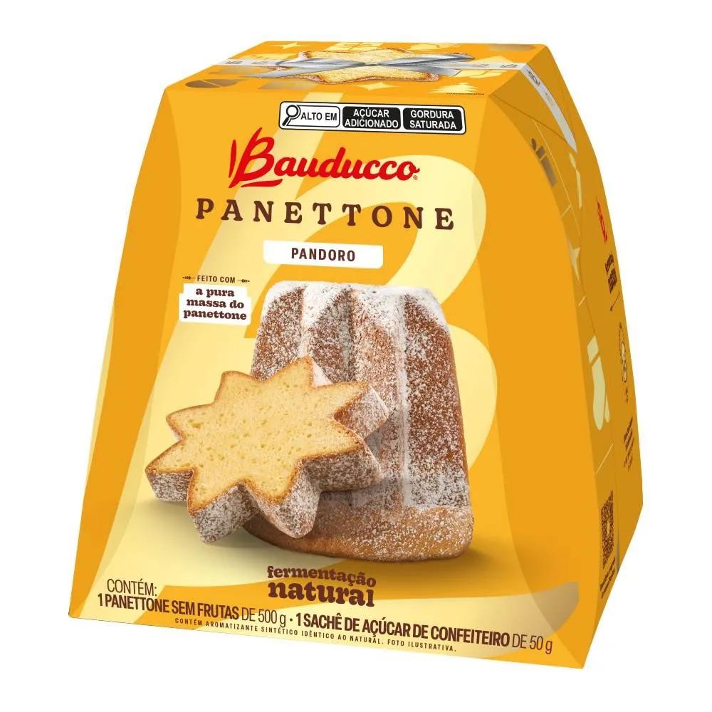 Panettone Pandoro Bauducco Fermentação Natural 500g | Shopee Brasil