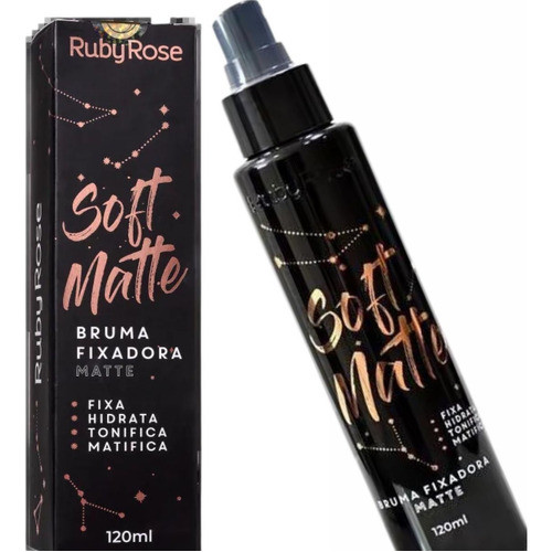 Bruma Fixadora De Maquiagem Ruby Rose Soft Matte | Shopee Brasil