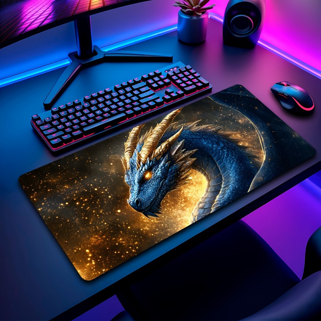 Mouse Pad Dragao Japones Gamer Antiderrapante Grande Diversas Estampas ...