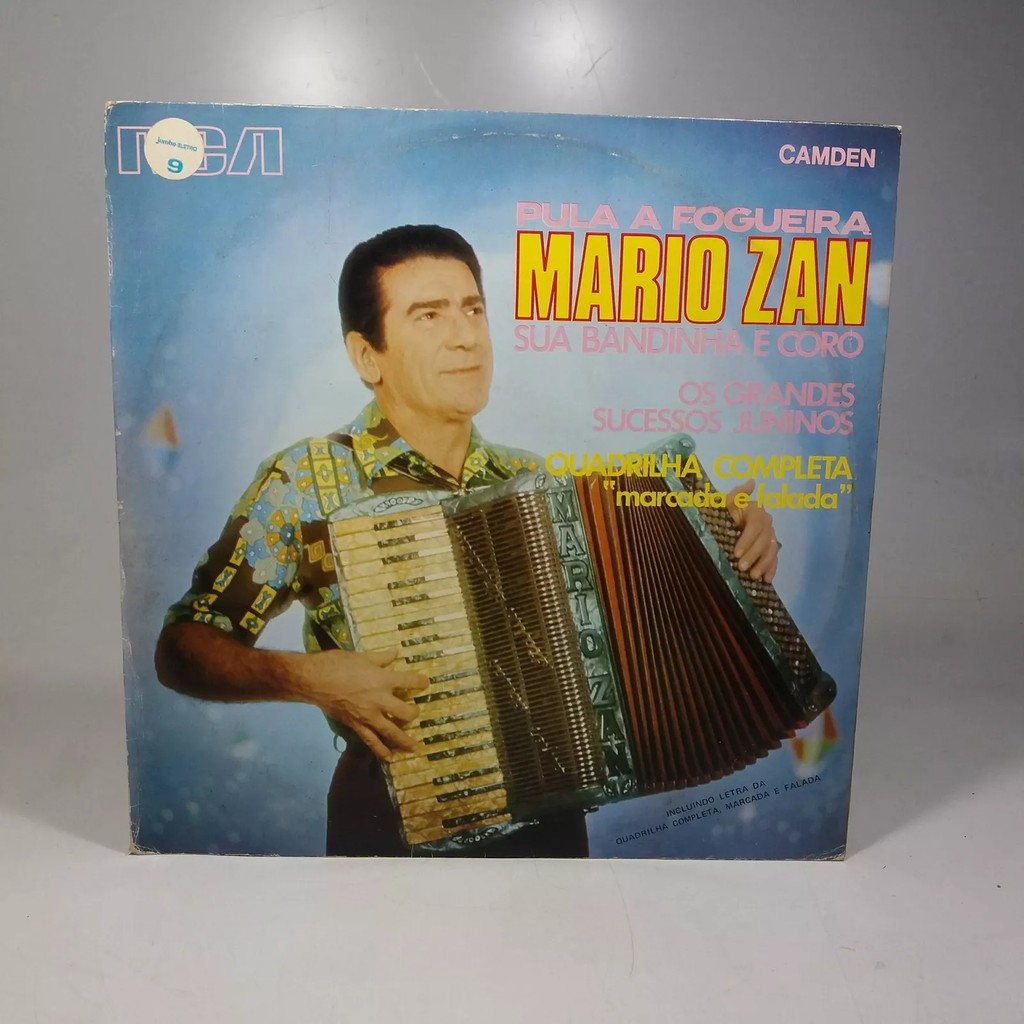 Lp Mario Zan, Sua Bandinha E Coro Pula A Fogueira 1985 | Shopee Brasil