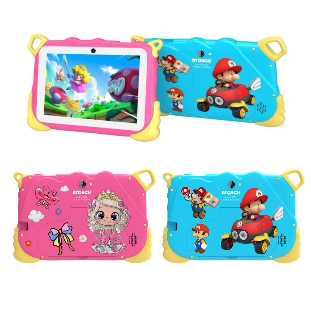 Q39 Tablet Infantil Kids Criança Mario Smart 7 polegadas RAM 4GB + 64 ...