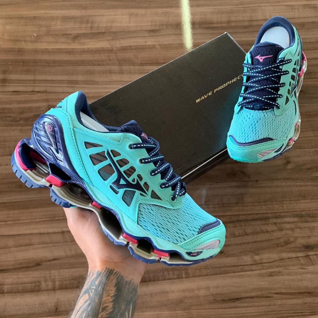 Tênis Masculino Esportivo MIZUNO Pro 9 Preto Refletivo Black Total ...