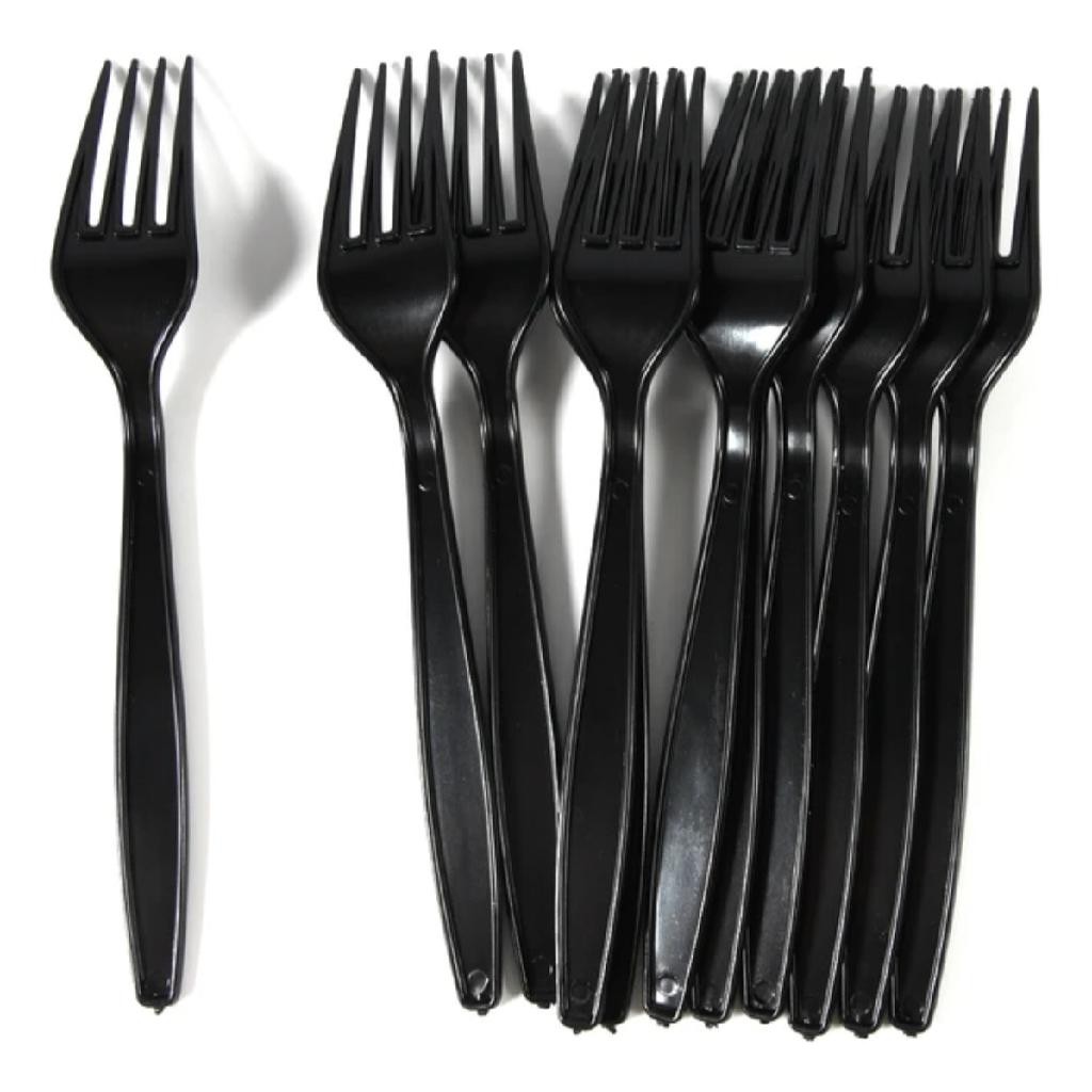 Garfos Injetados Descartáveis Para Refeição - 50un | Shopee Brasil