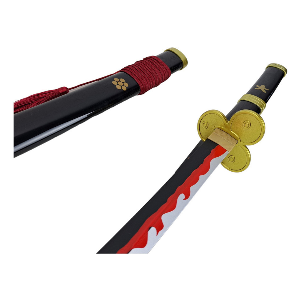 Katana Sandai Kitetsu Roronoa Zoro One Piece Haste Bambu Ornamento ...