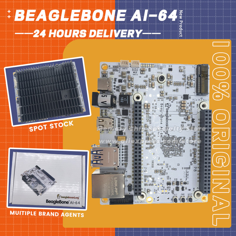 1 Pçs/Lote ! BeagleBone AI-64 102110646 TDA4VM BEAGL-BONE-ARM ...