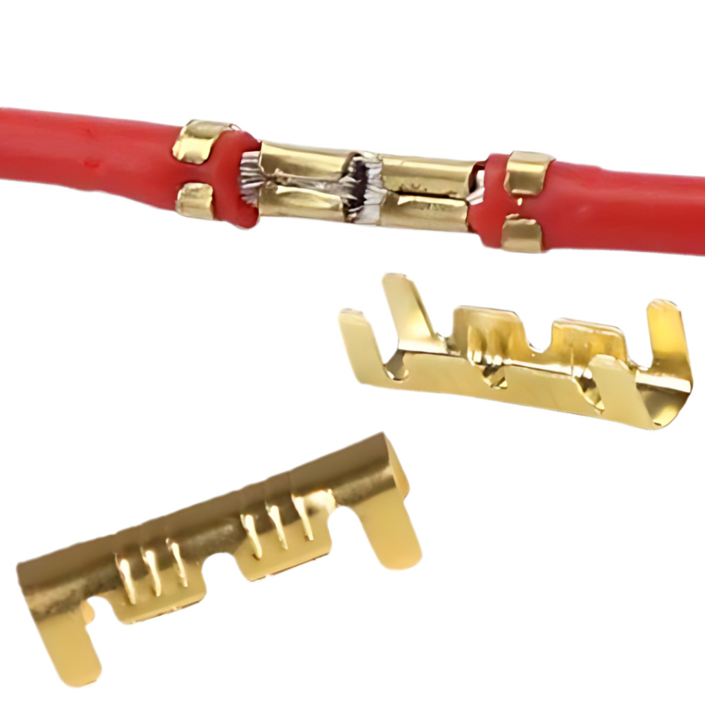 Terminal Splice U Tipo Fio De 0,3 Mm oAté 1,5 Mm2 -100 Pcs | Shopee Brasil