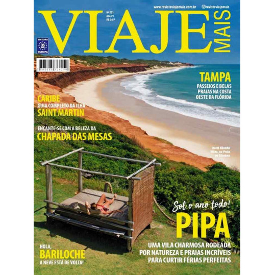 Revista Viaje Mais - Pipa: Sol o Ano Todo N° 251 | Shopee Brasil