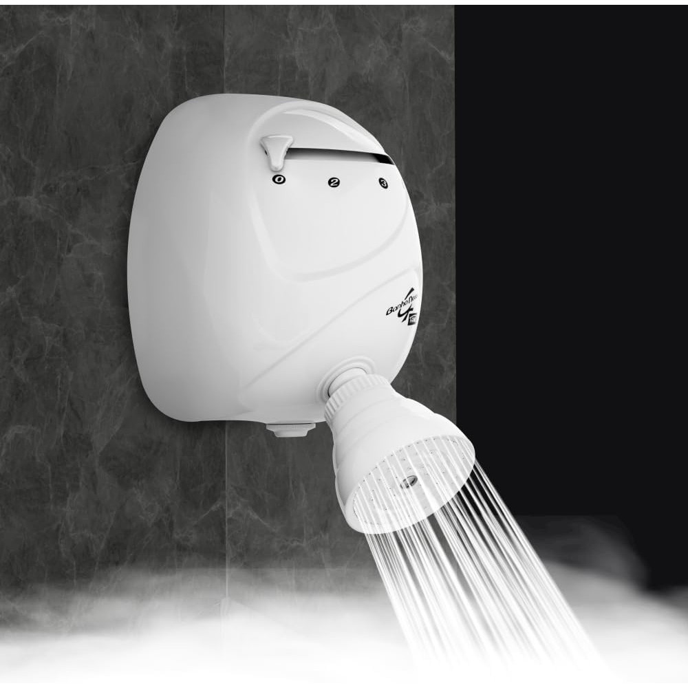 Ducha Banho Nosso 4T 127V 5400W Fame Branca Compacta Temperatura ...