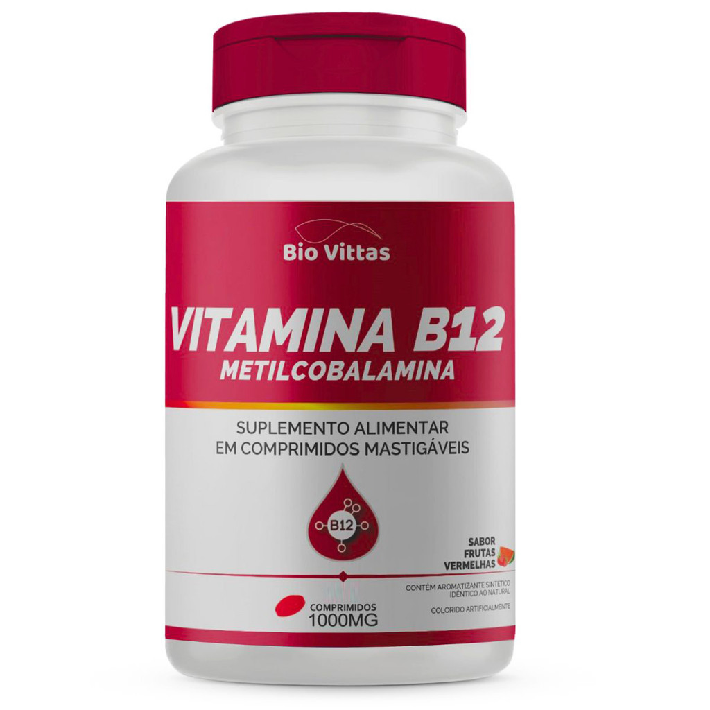 Vitamina B12 Metilcobalamina (60 Comprimidos) - Bio Vittas | Shopee Brasil