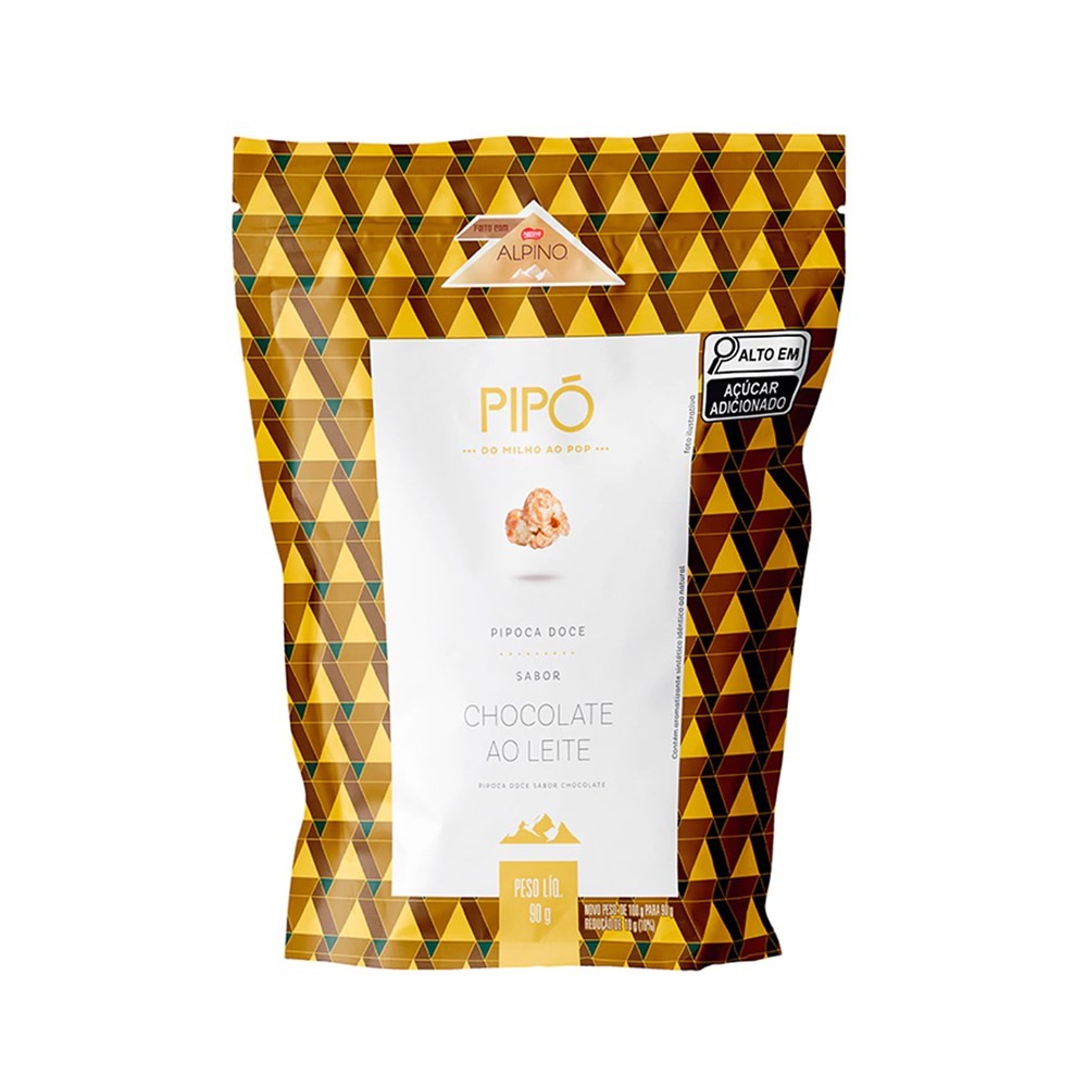 Pipó Pipoca Gourmet Doce Alpino 90g | Shopee Brasil