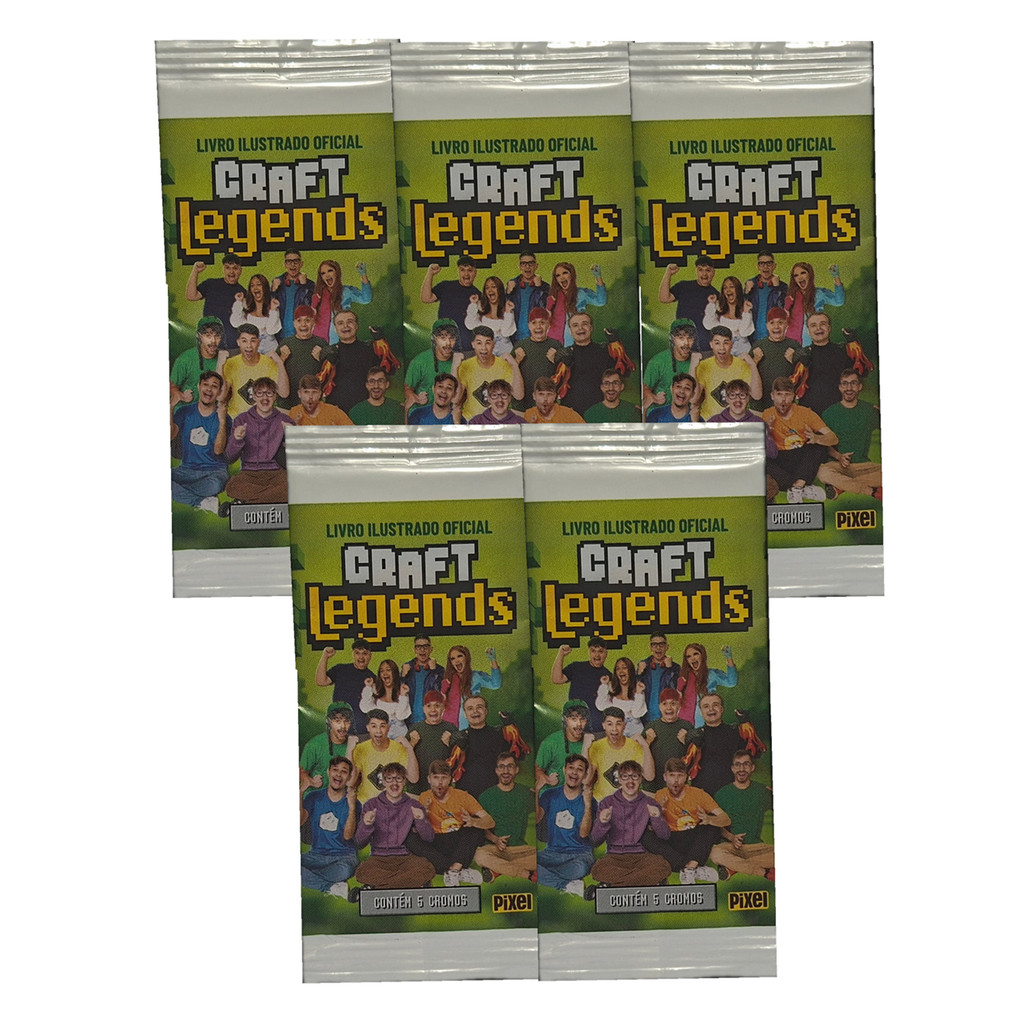 Álbum Craft Legends Com envelopes de figurinhas Craft Legends | Shopee ...