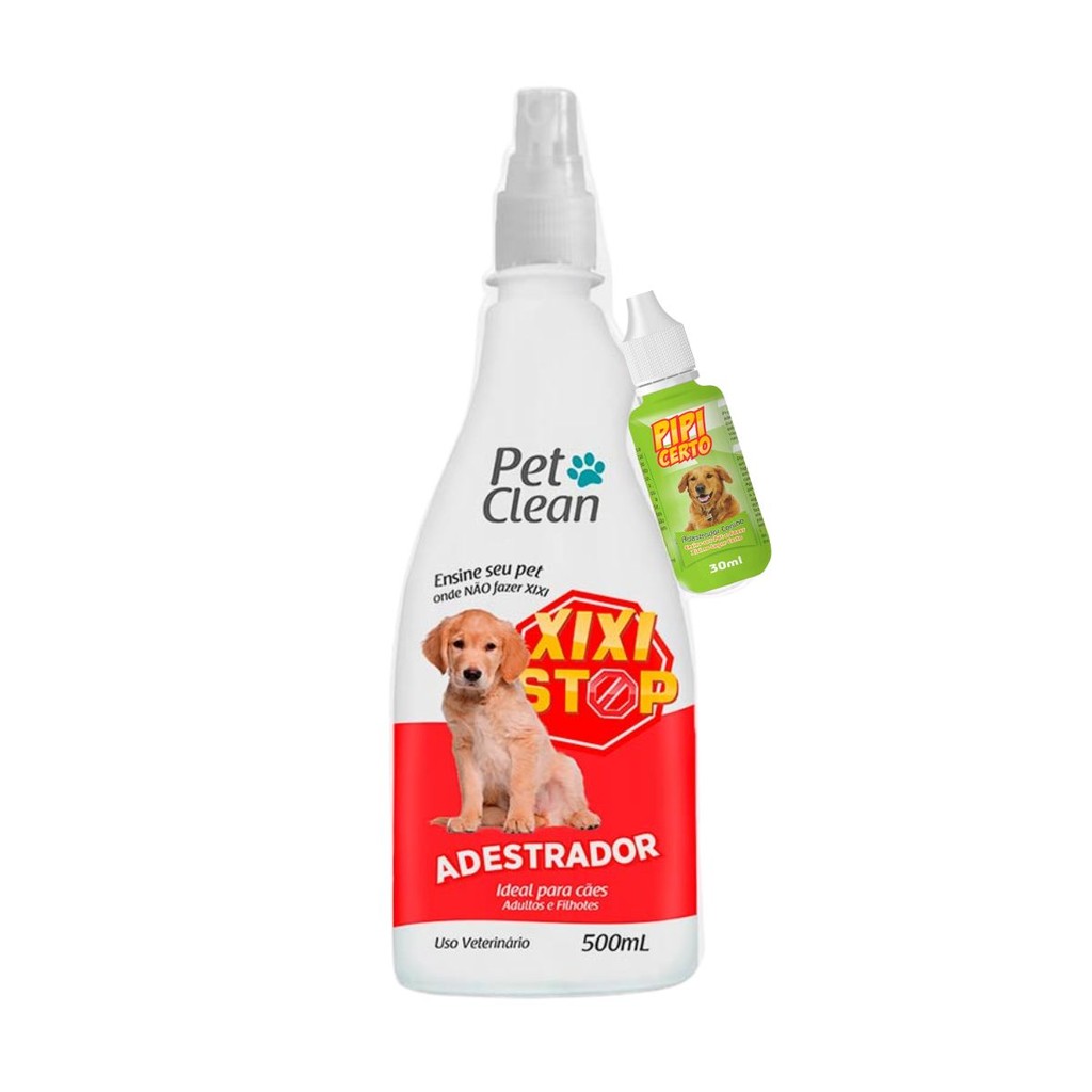 Kit Educador Sanitário Xixi Stop + Pipi Certo - Pet Clean | Shopee Brasil