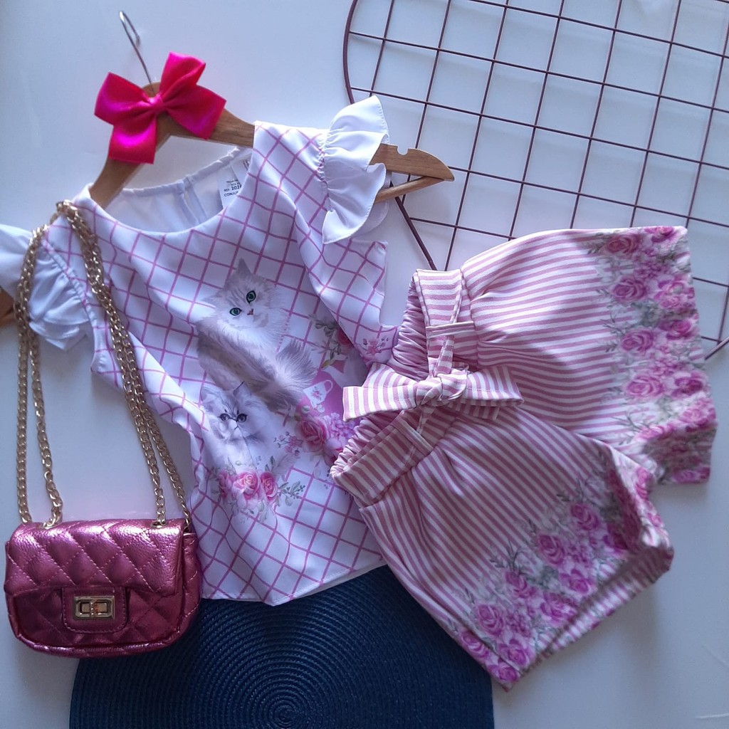 Conjunto Otavia infantil | Shopee Brasil