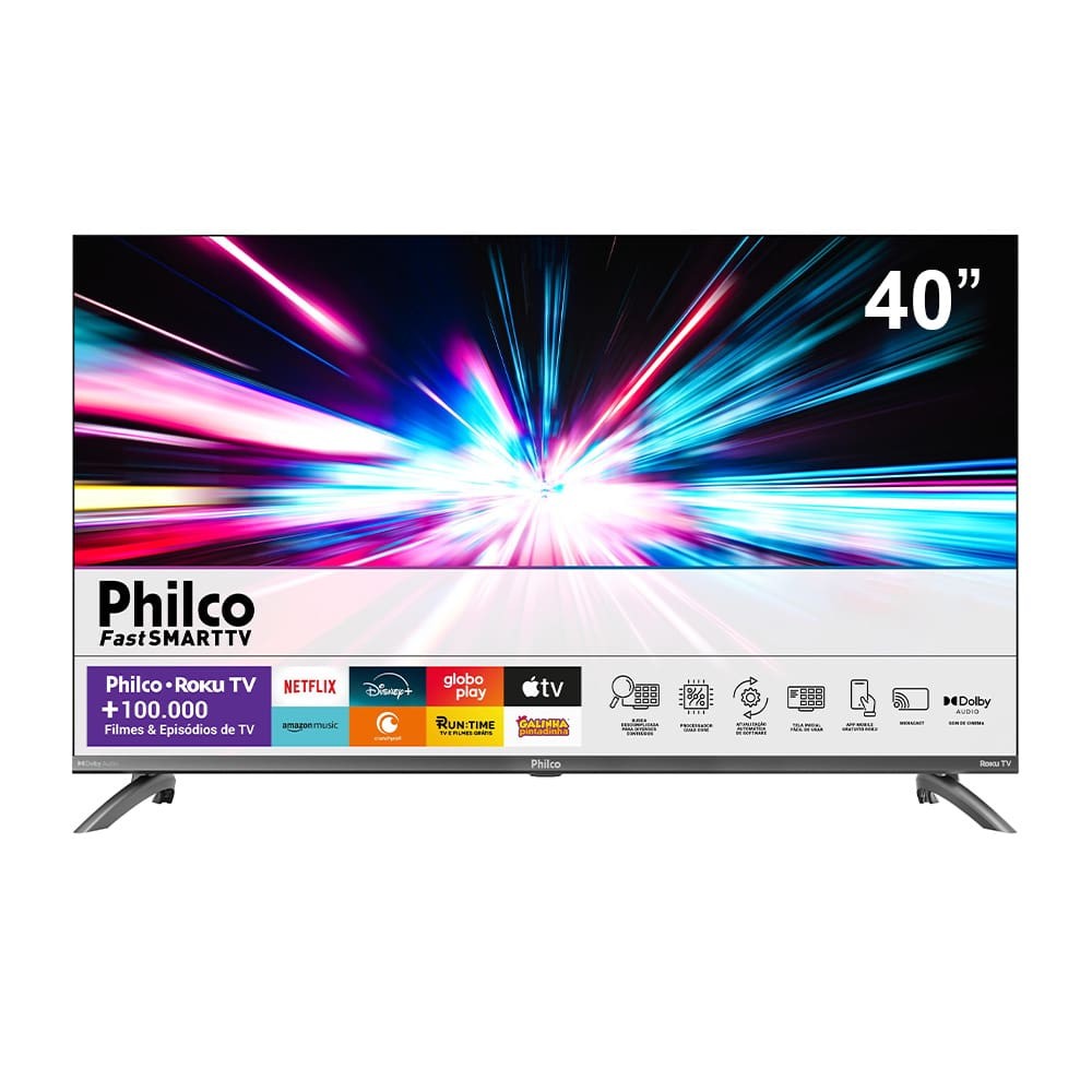 Smart TV 40 Philco Full HD LED PTV40M9GR2CGB com Sistema Operacional ...
