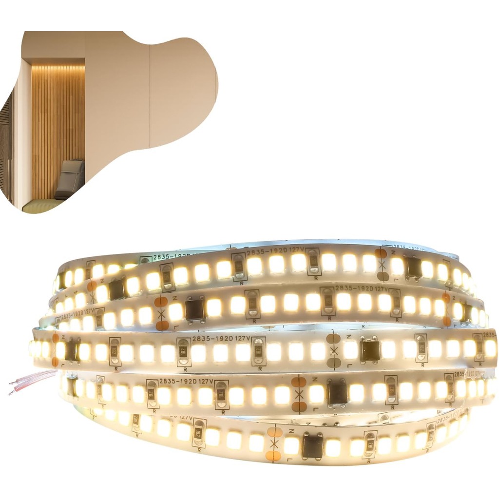 Mangueira Led ligação direta 100 Metros 110V - 220V 3528 IP44 120 leds ...