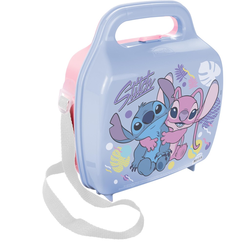 Lancheira Stitch com Alça Escolar Infantil Plasútil | Shopee Brasil