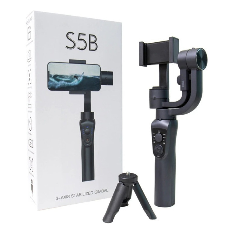 Estabilizador Gimbal Pró S5b 3 Eixos P/ Celular Smartphone | Shopee Brasil
