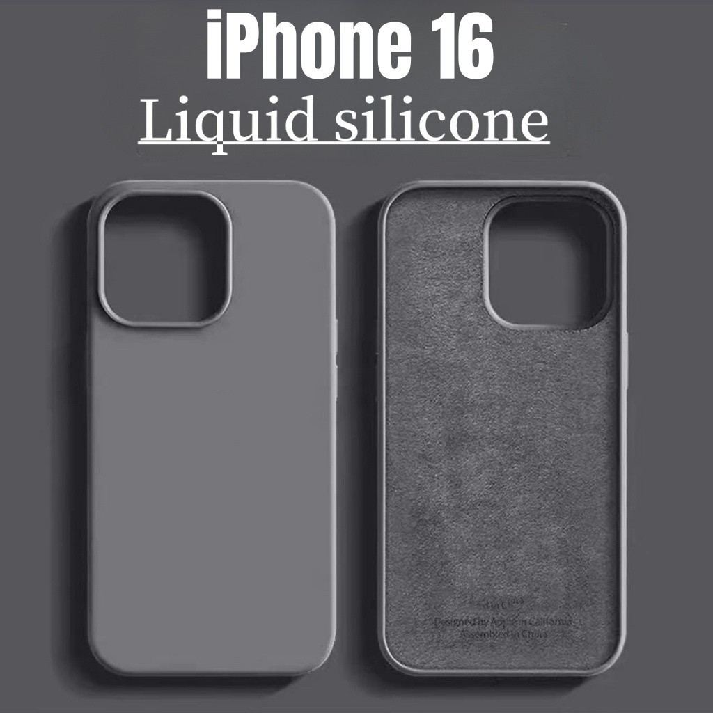 Capa De Telefone Oficial De Silicone Líquido Para iPhone 12 13 14 15 16 Pro Max Plus Soft Cas ...