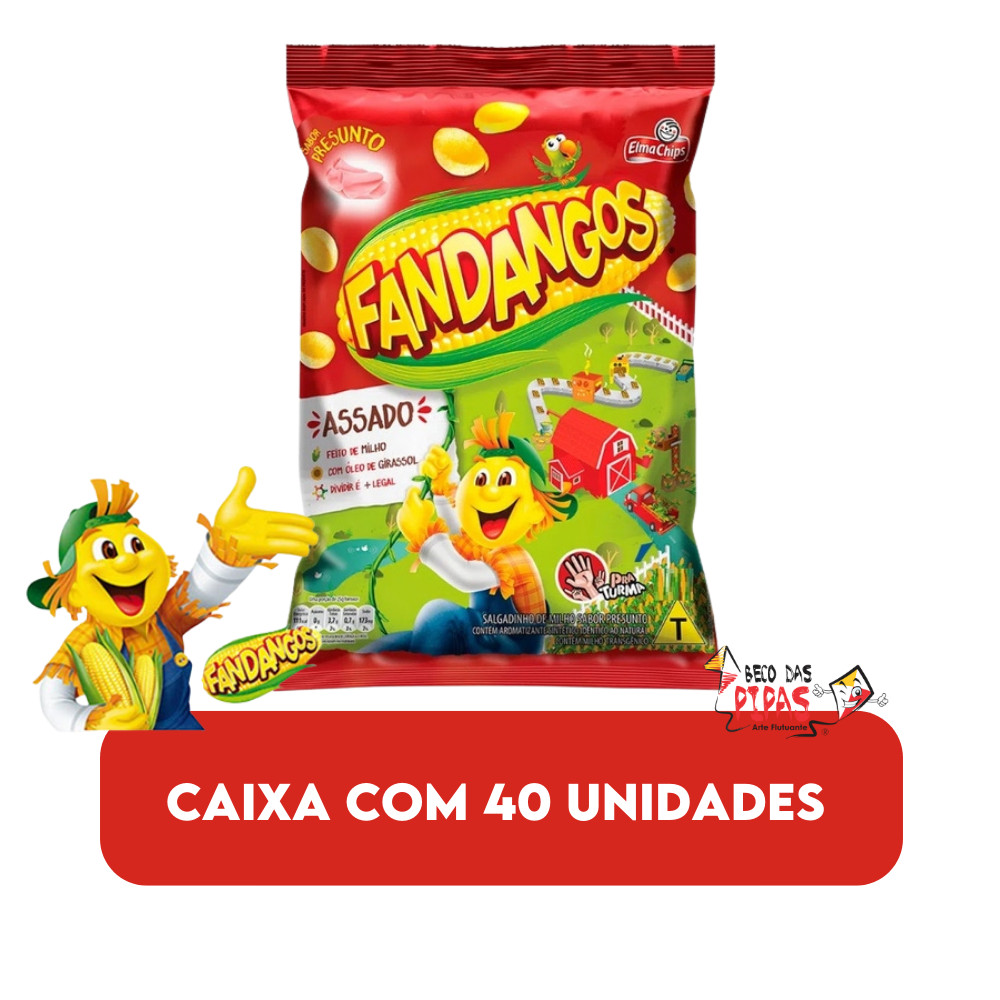 Kit com 40 Salgadinhos Fandangos Elma Chips - Sabor Incrível | Shopee Brasil