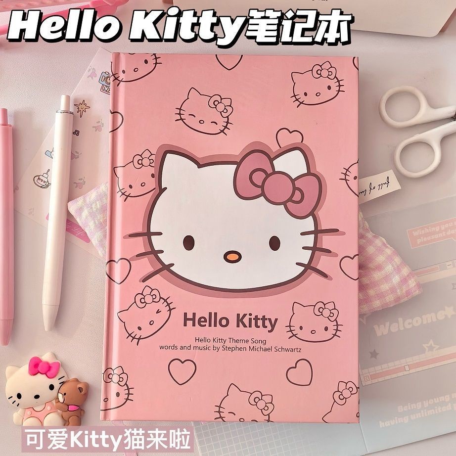 Caderno Bonito de Hello Kitty com Forro Espesso, Alta Qualidade, para ...