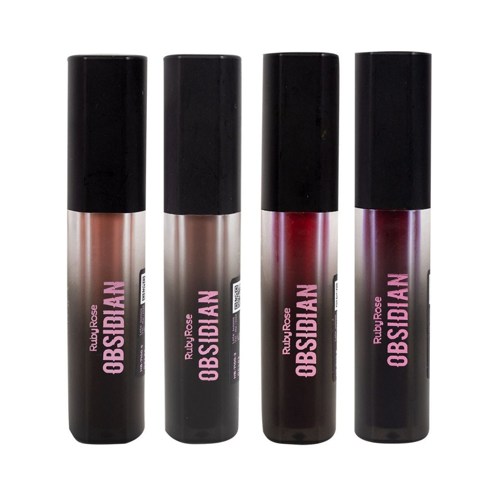 Batom Líquido Crème Lip Obsidian - Ruby Rose | Shopee Brasil