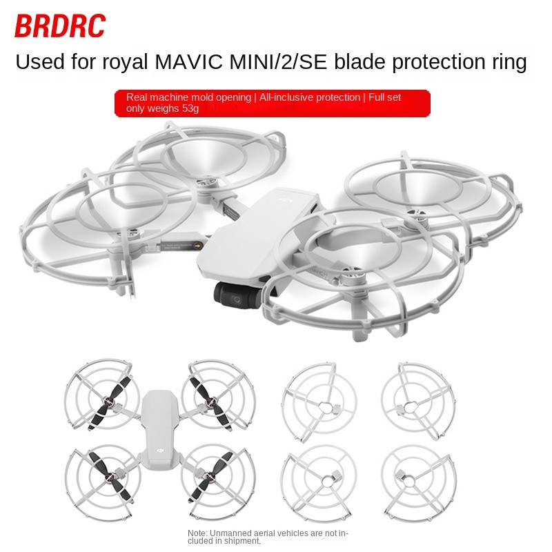 Brdrc adequado para DJI MINI 4K/MINI 2 SE/MINI 2 anel protetor totalmente fechado Anti-colisão ...
