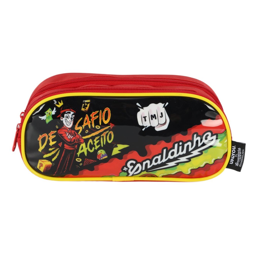 Estojo Escolar Infantil Duplo Menino Porta Lápis Enaldinho | Shopee Brasil