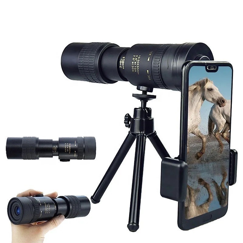 Telescópio Monocular Super Zoom 4k 10-300x40mm Premium | Shopee Brasil