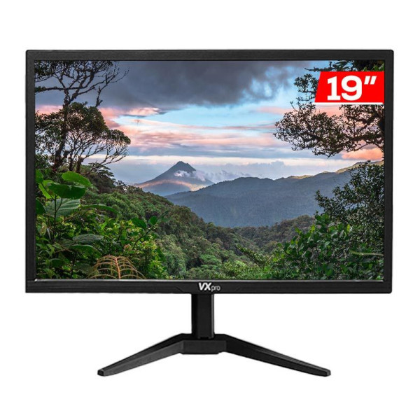 Monitor, 19" Polegadas, 60hz, 5Ms, Hdmi/Vga, VX190X Preto VX PRO | Shopee Brasil