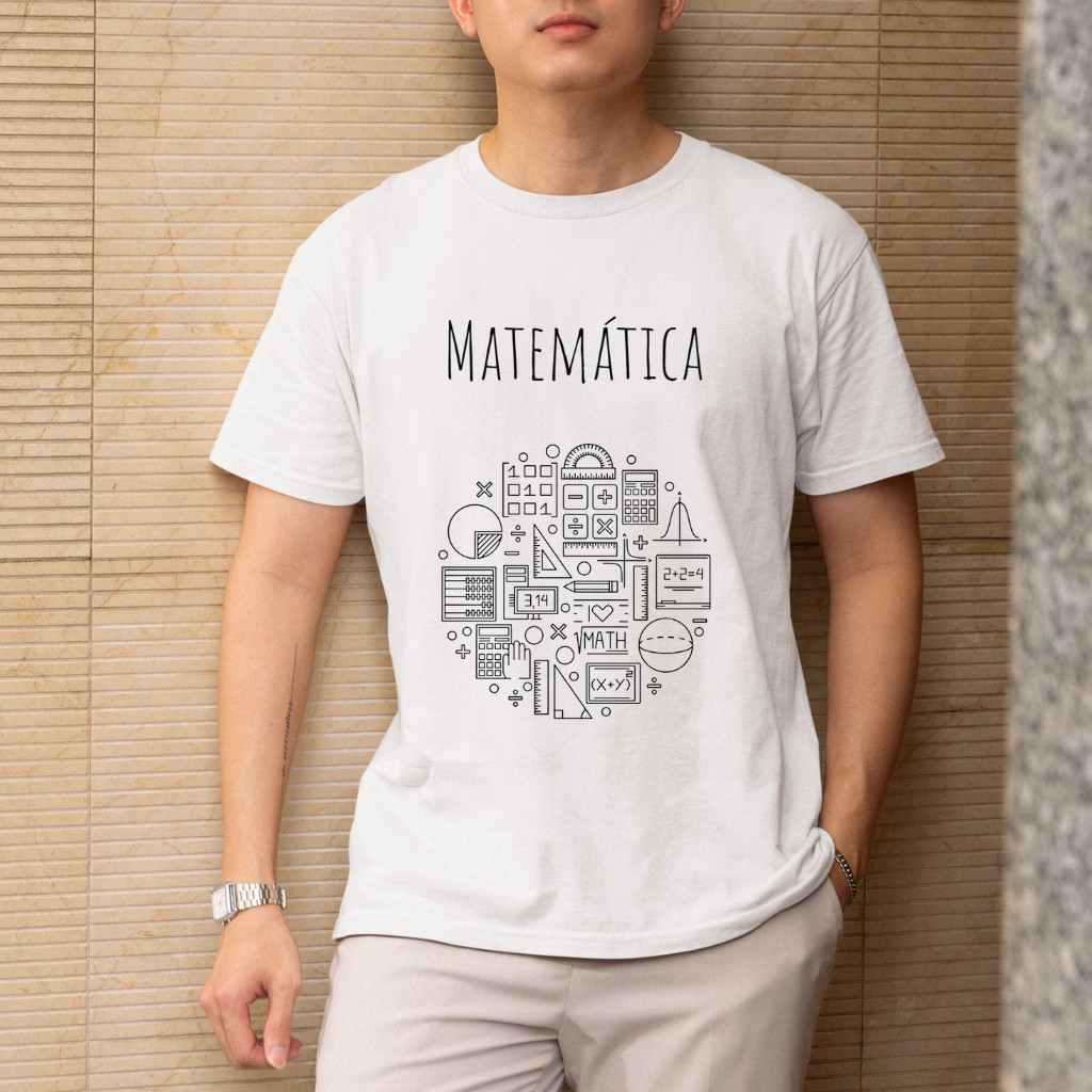 Camiseta Unissex Matemática Professor Professora Profissão Uniforme ...
