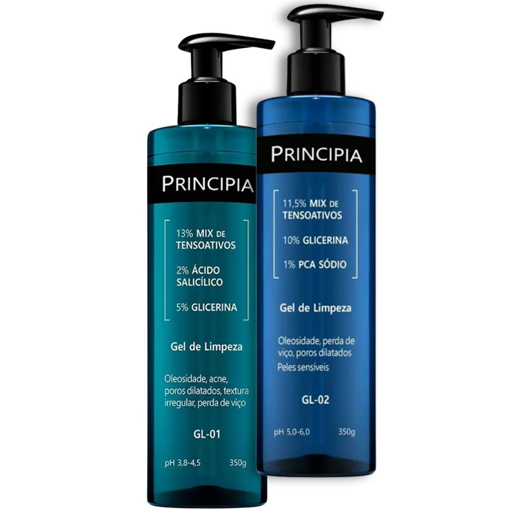 Kit Principia Gel de Limpeza GL-01 e GL-02 - 350g | Shopee Brasil