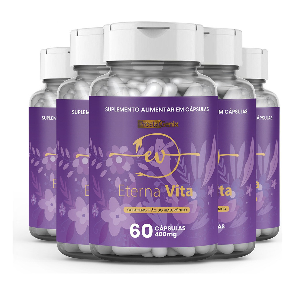5 Eterna Vita Suplemento Alimentar Com 60 Cápsulas | Shopee Brasil