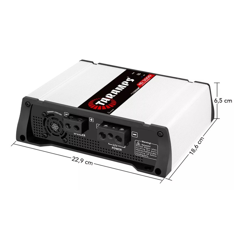 Modulo Taramps Hd3000 4 Ohms 3000 Rms 1 Canal 4 Ohms Amplificador 3000w ...