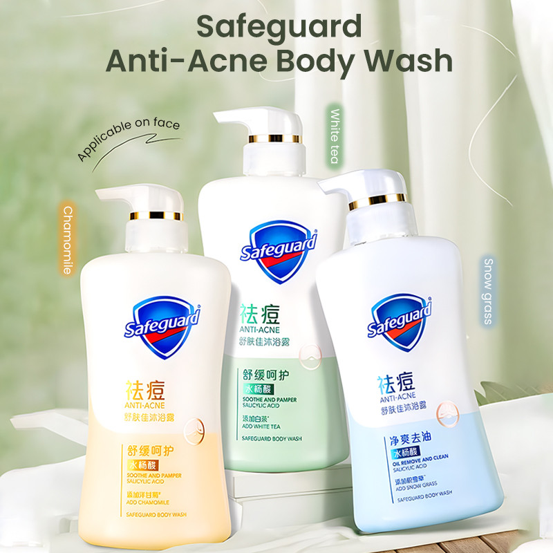 Safeguard bodywash Anti-Acne Body Wash Gel De Banho Loção Limpador ...