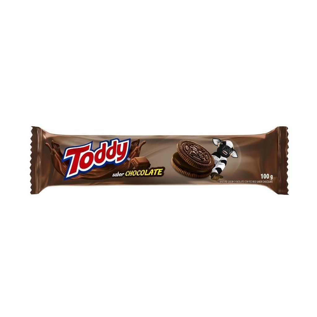 Biscoito Toddy Recheado Sabor Chocolate 100g | Shopee Brasil